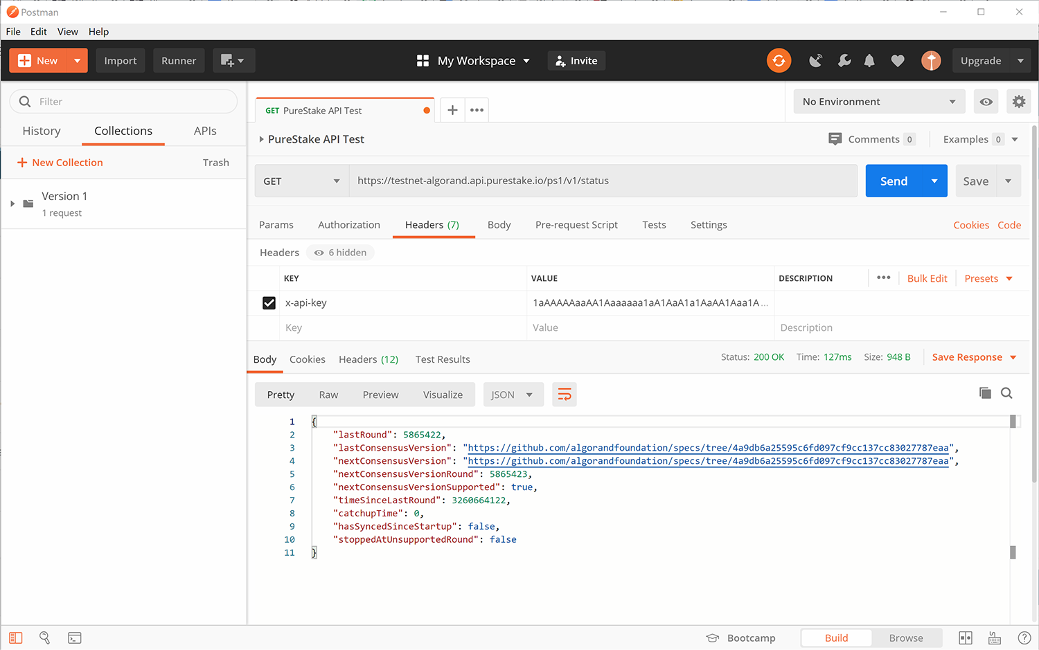 Getting Started with the PureStake API Service | Algorand Developer Portal